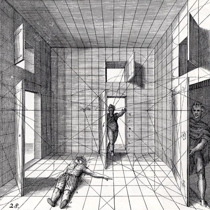 archi et dessin. perspective Alberti - CAUE Sarthe